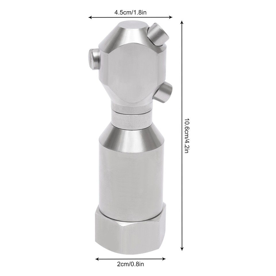Stainless Rotating Jet Spraying Washing Nozzle Tank Barrel Pipeline ...