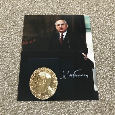 MIKHAIL GORBACHEV SIGNED AUTOGRAPHED 8X10 PHOTO USSR SOVIET UNION ...