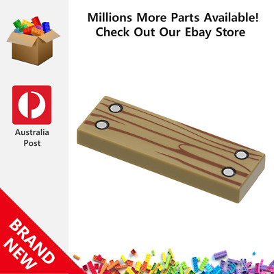 Genuine LEGO™ Dark Tan 1 x 3 with Wood Grain Tiles 63864 6177892 New ...