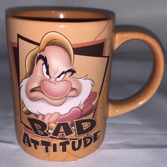 Jerry Leigh: GRUMPY Dwarf DISNEY large 12 oz. Coffee /Tea MUG Cup HTF ...