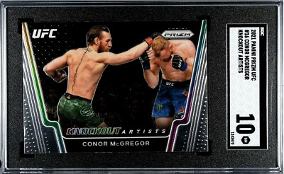 2021 Panini Prizm UFC Conor McGregor SGC 10 Gem Mint Knockout Artists ...