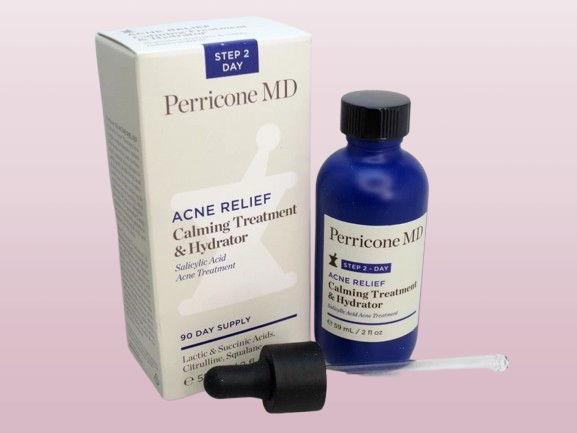 PERRICONE MD ACNE RELIEF CALMING TREATMENT & HYDRATOR 2 OZ BOXED LOT OF ...