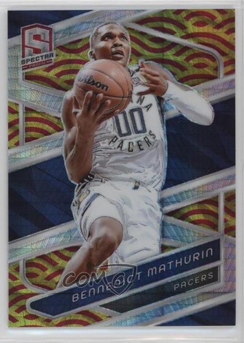 2023 Spectra International Red & Yellow Prizm 1/49 Bennedict Mathurin ...