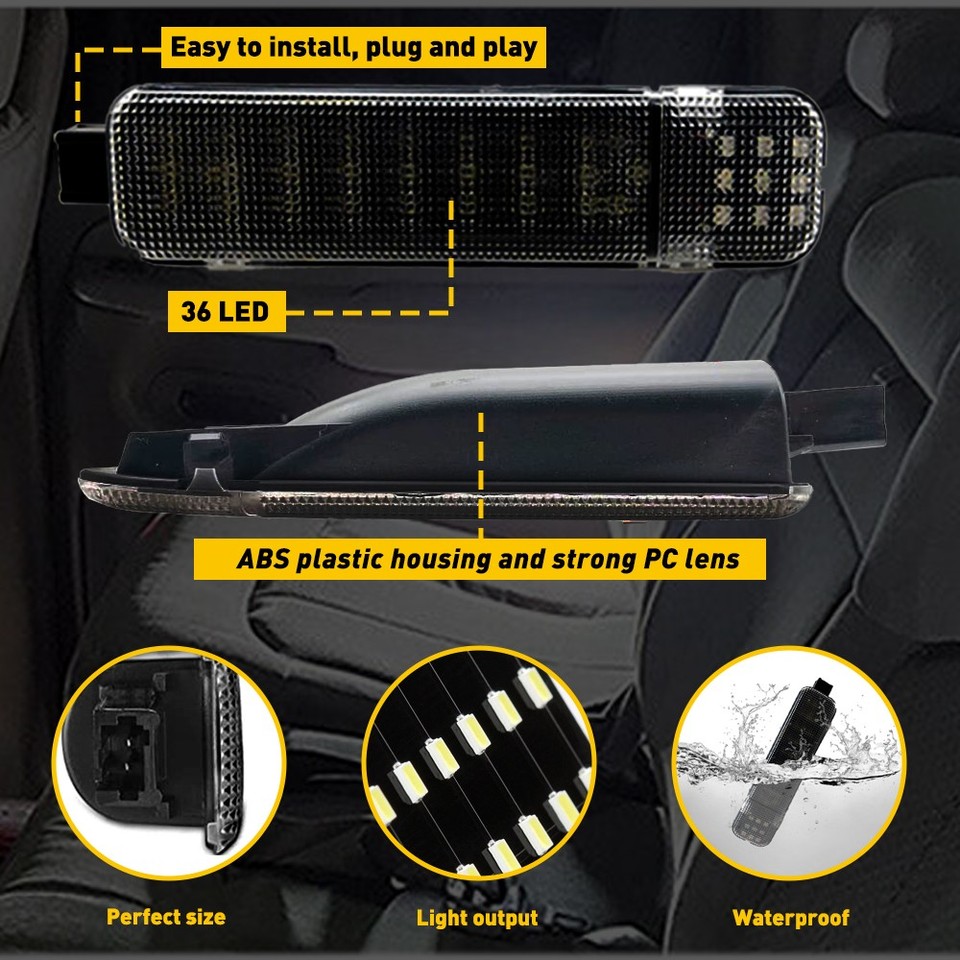 Pair LED Interior Door Panel Courtesy Door Lights For Chevrolet Lamp ...