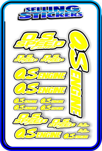 RC AIRCRAFT STICKERS HELI OS ENGINES CAR BUGGY O.S SPEED NITRO PIPE ...