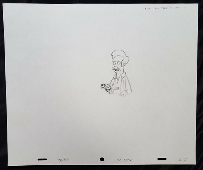 The Simpsons Apu Original Production Drawing Kwik-E-Mart 1996 | eBay