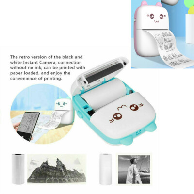 Portable Label Printer Mini Pocket Bluetooth Thermal Sticker Photo ...