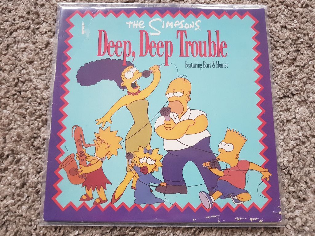 12" LP Disco Vinyl The Simpsons - Deep deep trouble | eBay