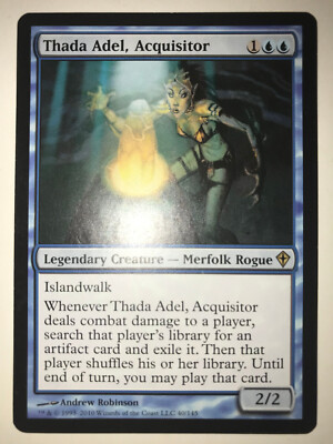 Thada Adel, Acquisitor x1 Worldwake MTG Rare Blue Merfolk Creature LP ...