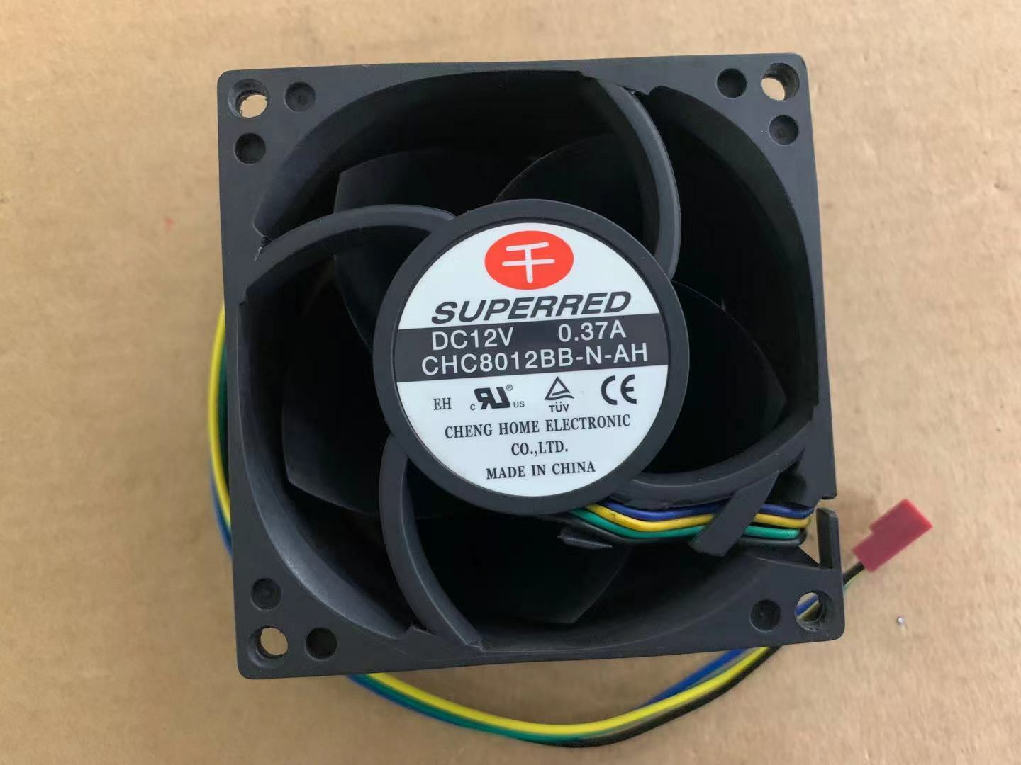 SUPERRED CHC8012BB-N-AH 8038 80mm x 38mm Cooler Cooling Fan DC 12V 0 ...