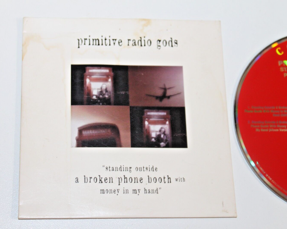 Primitive Radio Gods standing outside a broken phone booth CD Single ...