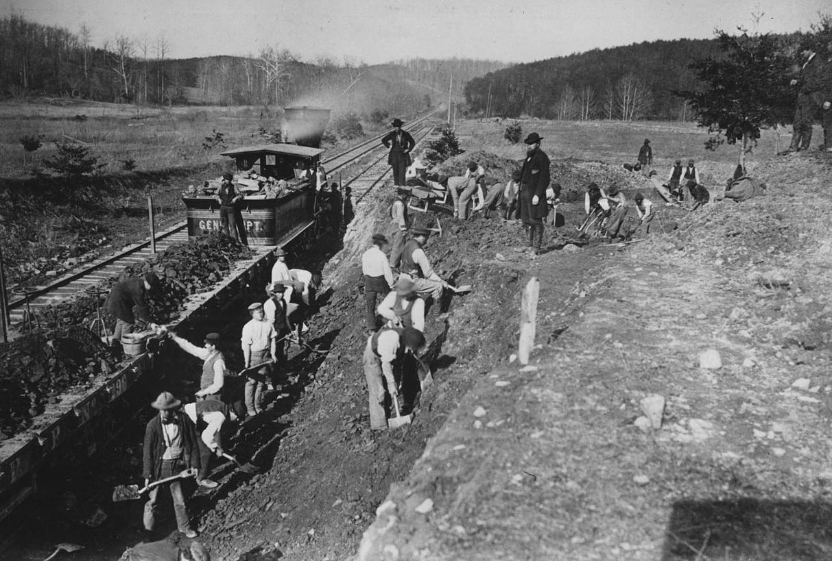 1863 General Haupt Locomotive Train PHOTO Civil War Railroad Repair ...