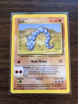 Pokémon TCG Onix 56/102 Unlimited | eBay
