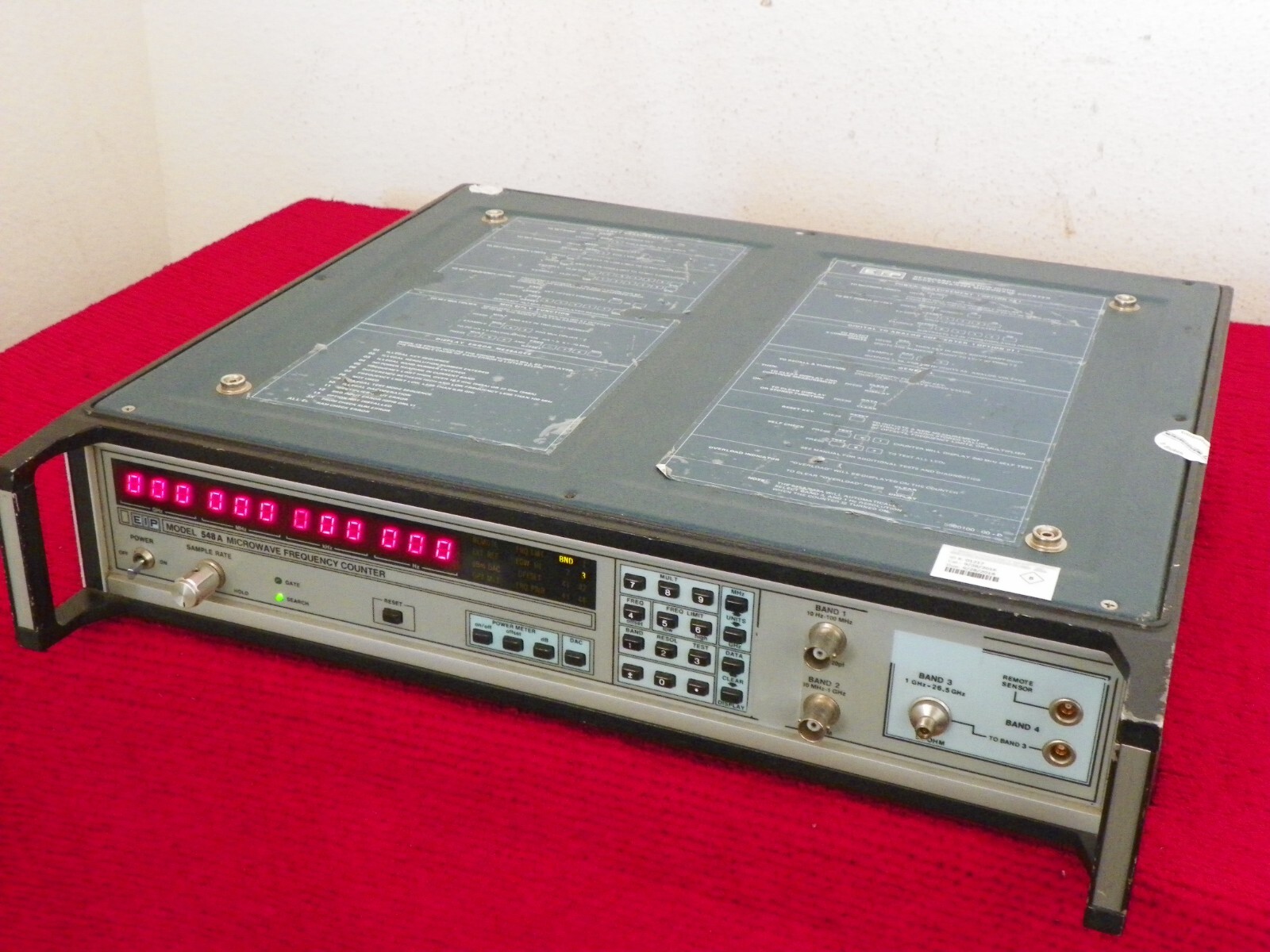 EIP 548A microwave frequency counter 10hz-26.5Ghz w/opt 05,06,08 NIST ...