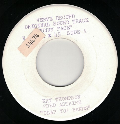 KAY THOMPSON & FRED ASTAIRE Clap Yo' Hands / Think Pink FUNNY FACE NM ...