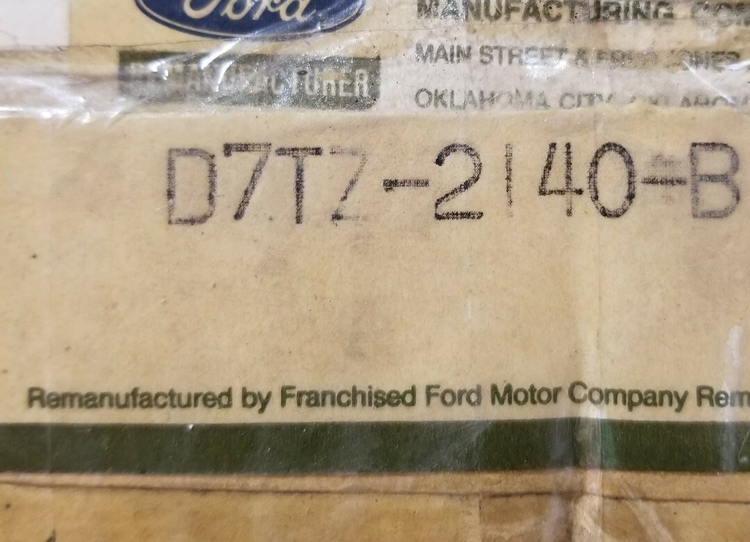 N.O.S. Ford D7TZ-2140-B Brake Master Cylinder Remanufactured | eBay