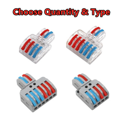 5PC Wire Connector 2 In 4/6 Out Wire Splitter Terminal SPL-42/62 ...