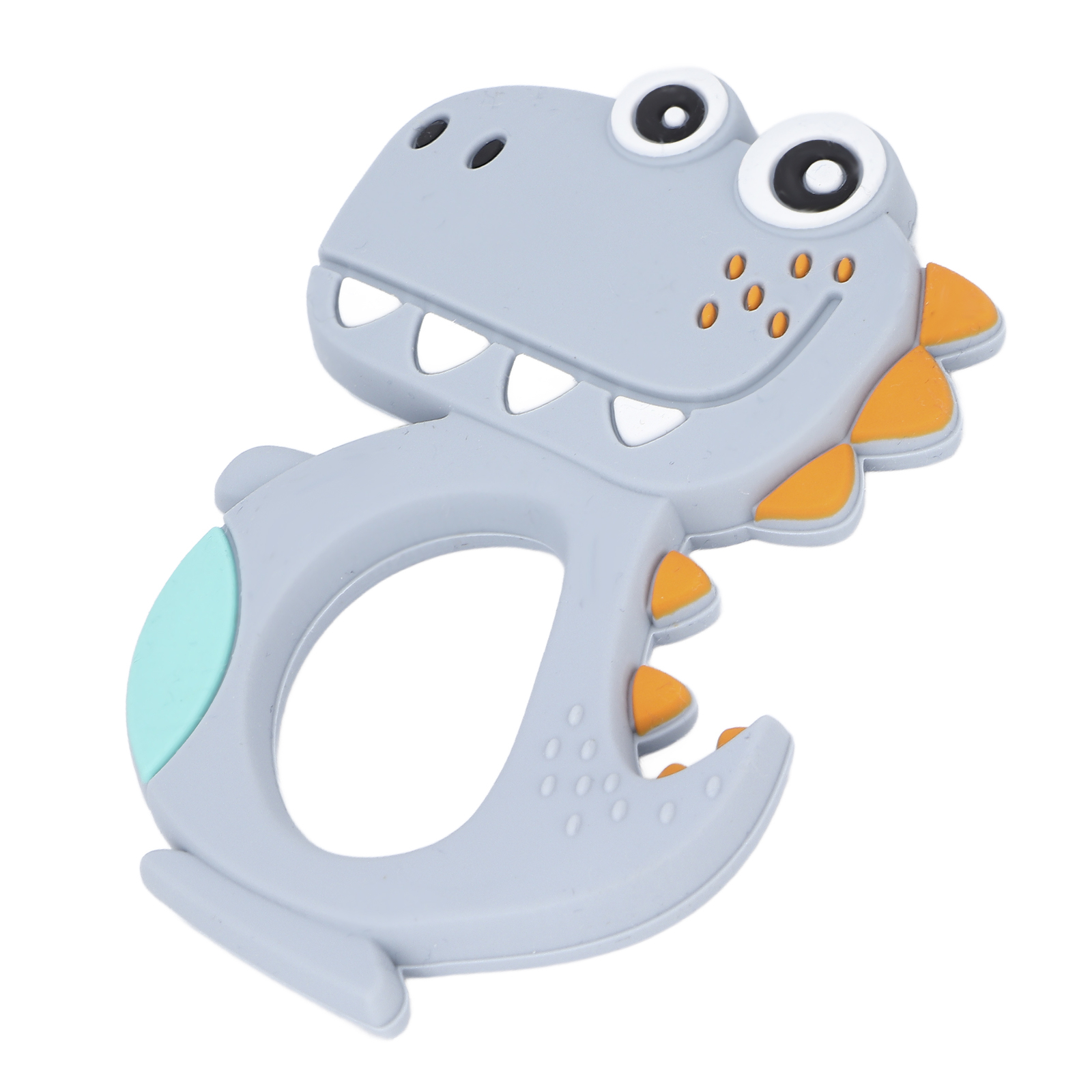 Baby Teething Toys Easy To Hold Dinosaur Safe Silicone Teether Toy For ...