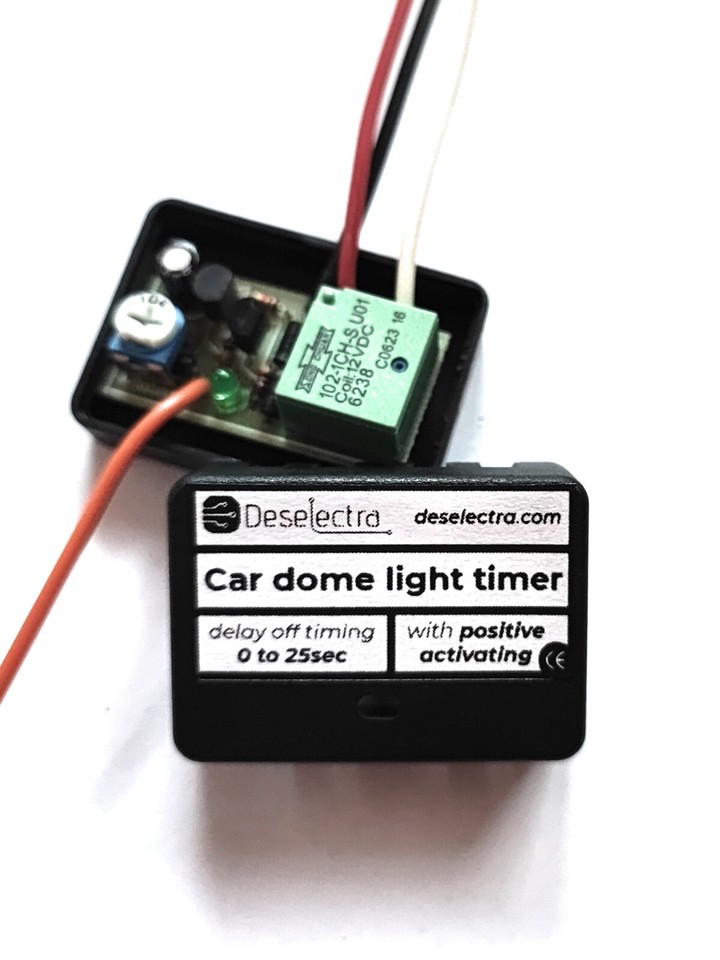 Positive switching car dome interior light delay switch timer 1 to ...
