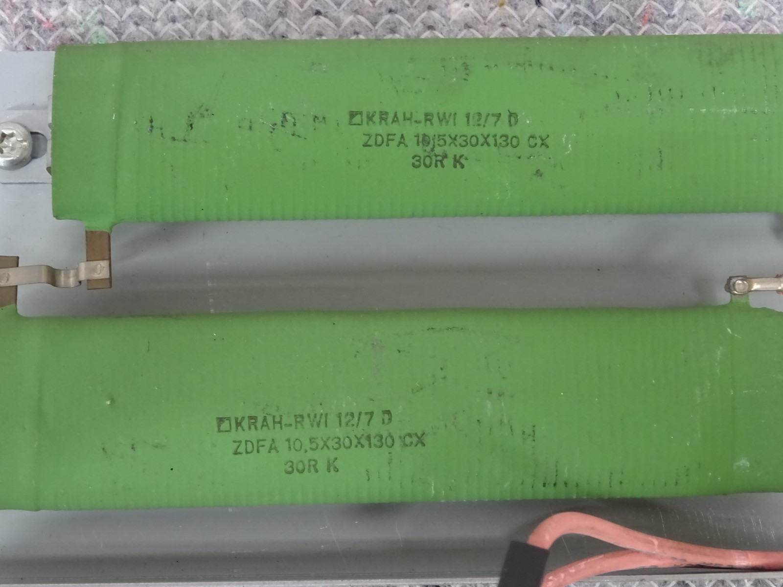 KRAH-RWI RESISTOR 12/7D 30R KRAH RWI ZDFA 10,5X30X130 CX ZDFA10 ...