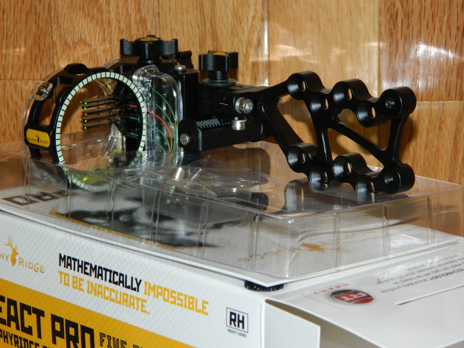 Brand New Trophy Ridge React PRO 5 Pin Bow Sight- Black -Right Handed ...