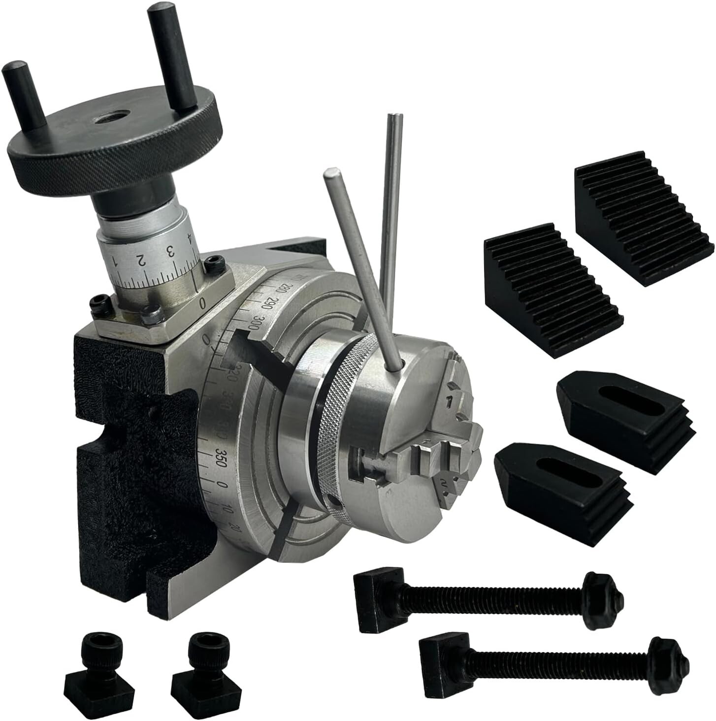 MachEl 4" (100mm) Precision Milling Indexing Rotary Table - Horizontal ...
