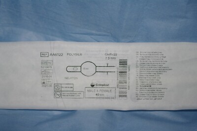 5x coloplast Folysil Ballonkatheter Ch 22 7,3 mm AA6122 40cm nelaton 5 ...