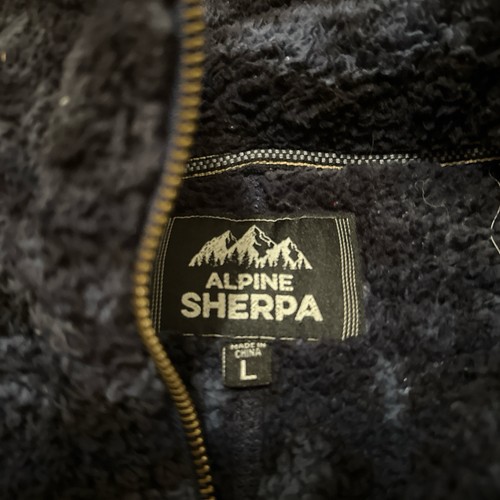 Beautiful Alpine Sherpa Fleece 1/4 Zip Jacket, Size L, Very Comfy, Cool ...