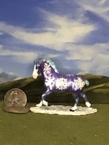 OOAK Breyer cm Custom Horse Mini Whinnie x D. Williams *Snowflake ...