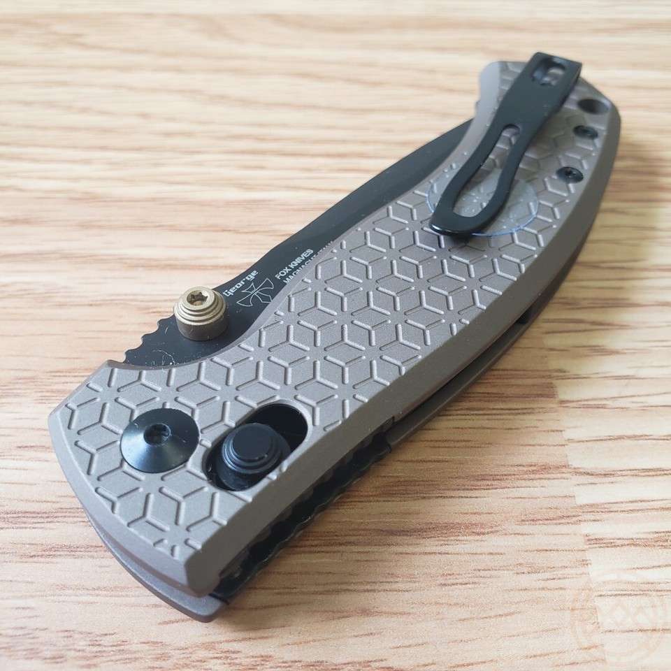 Fox Anzu VERSO Lock Folding Knife 3.13" MagnaCut Steel Blade Tan ...