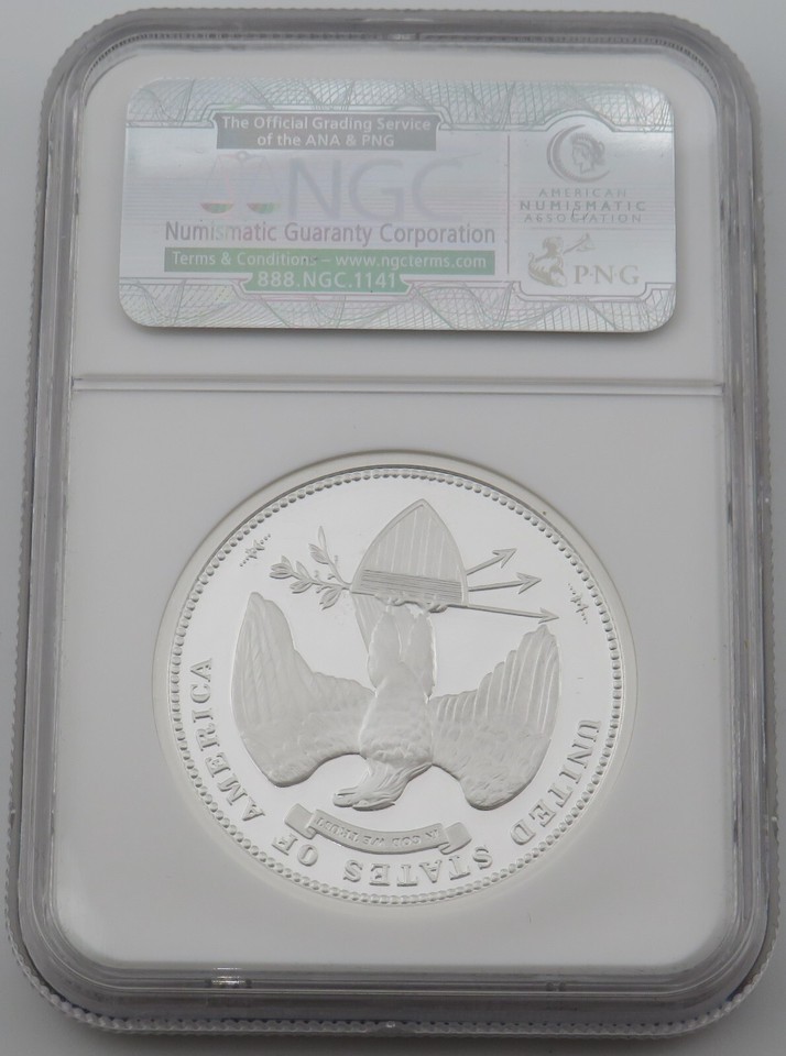 1876 Struck 2010 George T. Morgan $100 Union 1 OZ Silver NGC Gem Proof ...