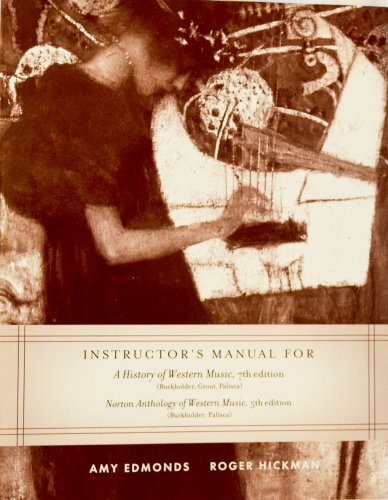 A HISTORY OF WESTERN MUSIC: INSTRUCTOR'S MANUAL By Donald Jay Grout | eBay