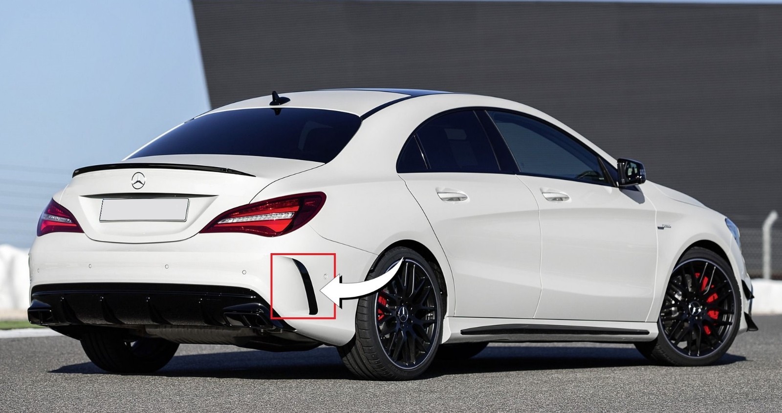 Mercedes-Benz+CLA+C117+Rear+Bumper+Right+Grille+Cover+A1178850253 ...