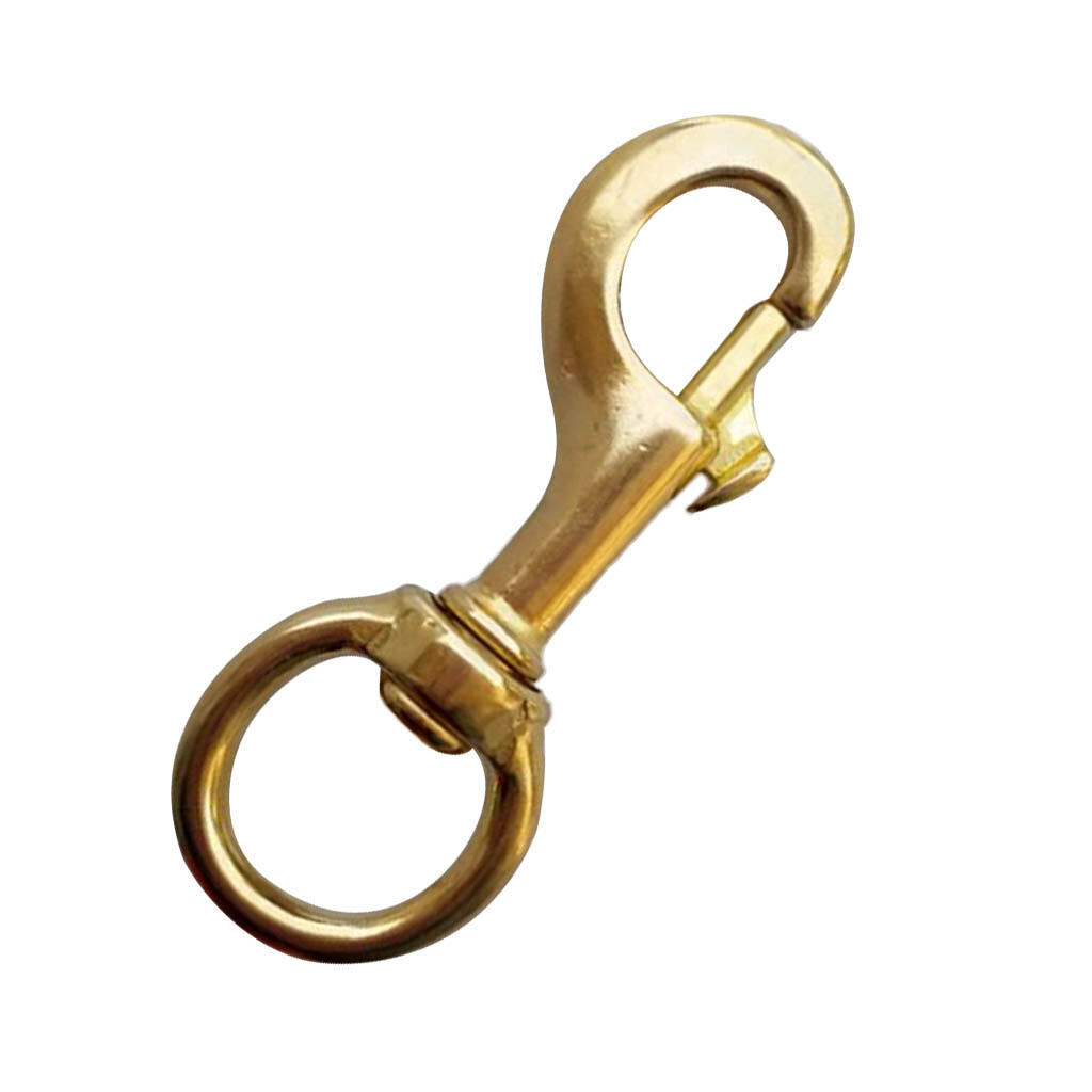 Multi Purpose Durable Brass Swivel Eye Bolt Snap Hook Spring Clip for ...