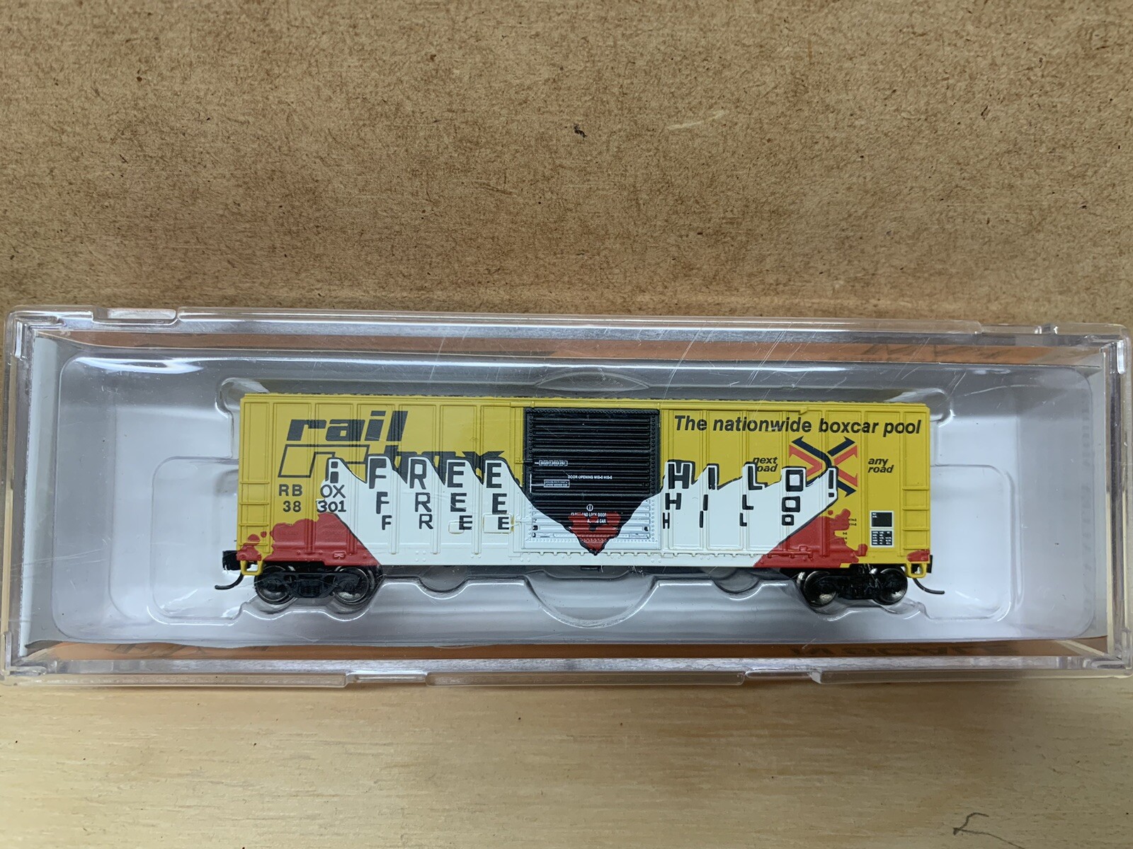 PWRS Fox Valley Models FVM Club Lounge Car. RailBox Graffiti “Free Hilo ...