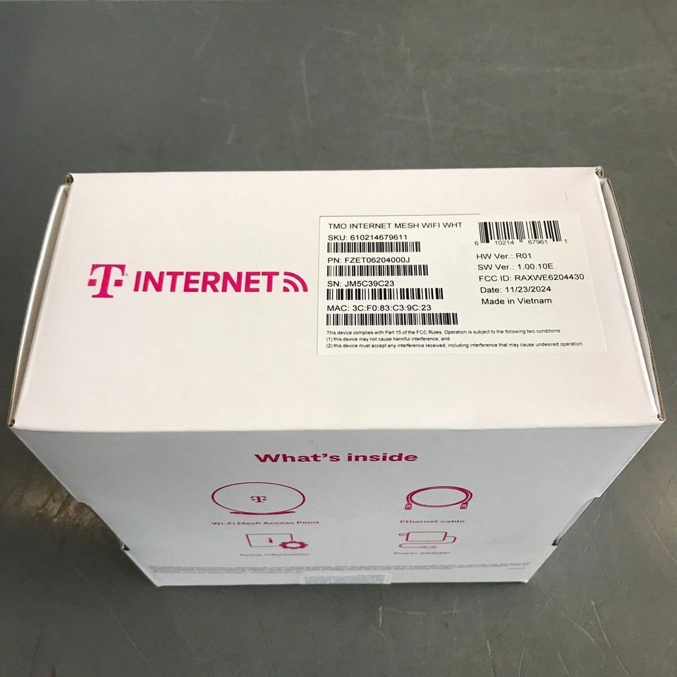 🔥New🔥 T-Mobile Wi-Fi Mesh Access Point 5G Gateway (FZET06204000J) | eBay