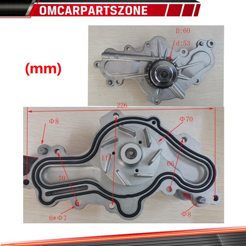 AW6023 Water Pump For 07-12 Ford Edge Taurus Lincoln Mazda CX-9 3.5L 3. ...