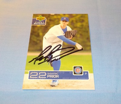 Mark Prior Signed Autographed 2003 Upper Deck Card Chicago Cubs | eBay