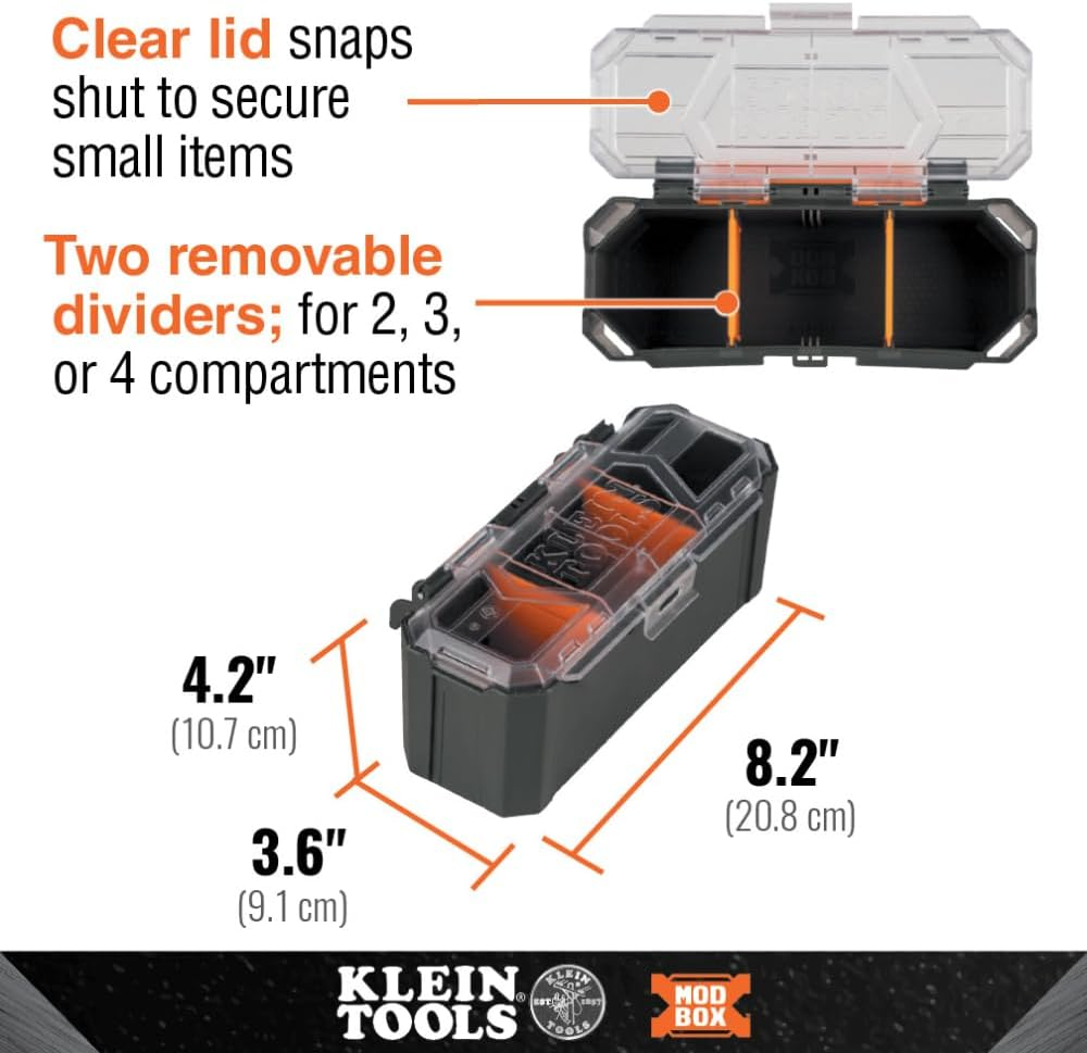 Klein Tools 54815MB Modbox Parts Bin, Modular Tool Storage System Side ...