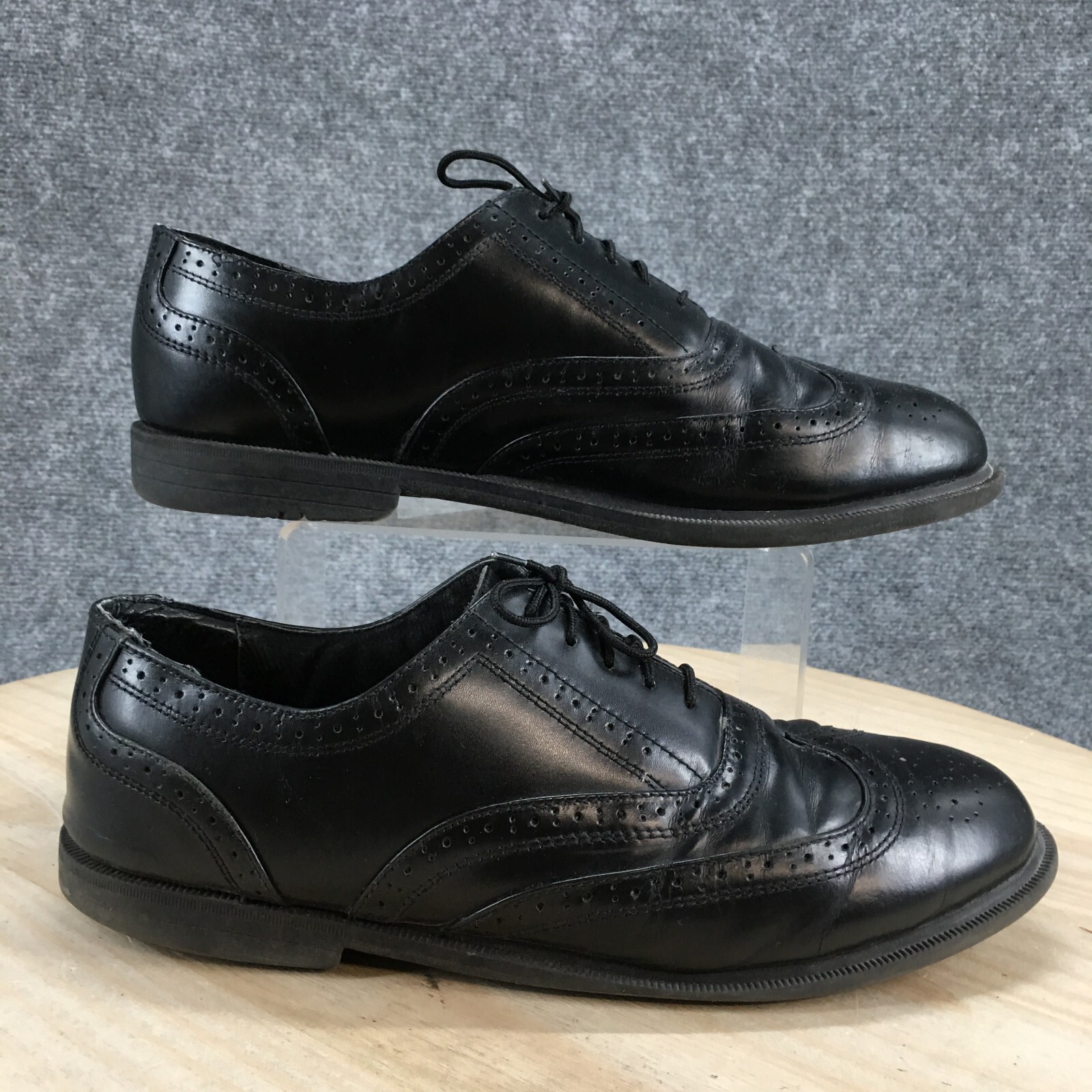 Deer Stags Shoes Mens 11 M Banker Dress Wingtip Brogues Oxford Black ...