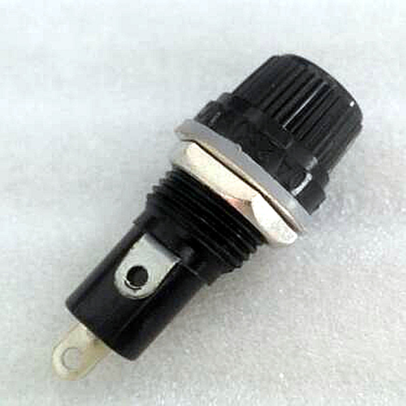 1pcs Panel Round Dash Mount Fuse Holder Spade Terminals for Wiring ...