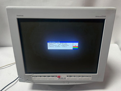 Sony Trinitron E540 Multiscan Computer Screen Monitor Display 20" CRT ...