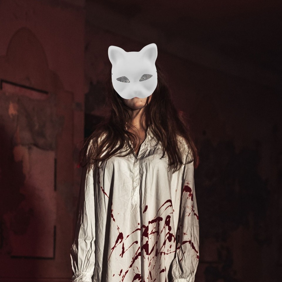 3pcs Unpainted Mask Unfinished Mask Plastic Cat Style Mask Diy Painting ...