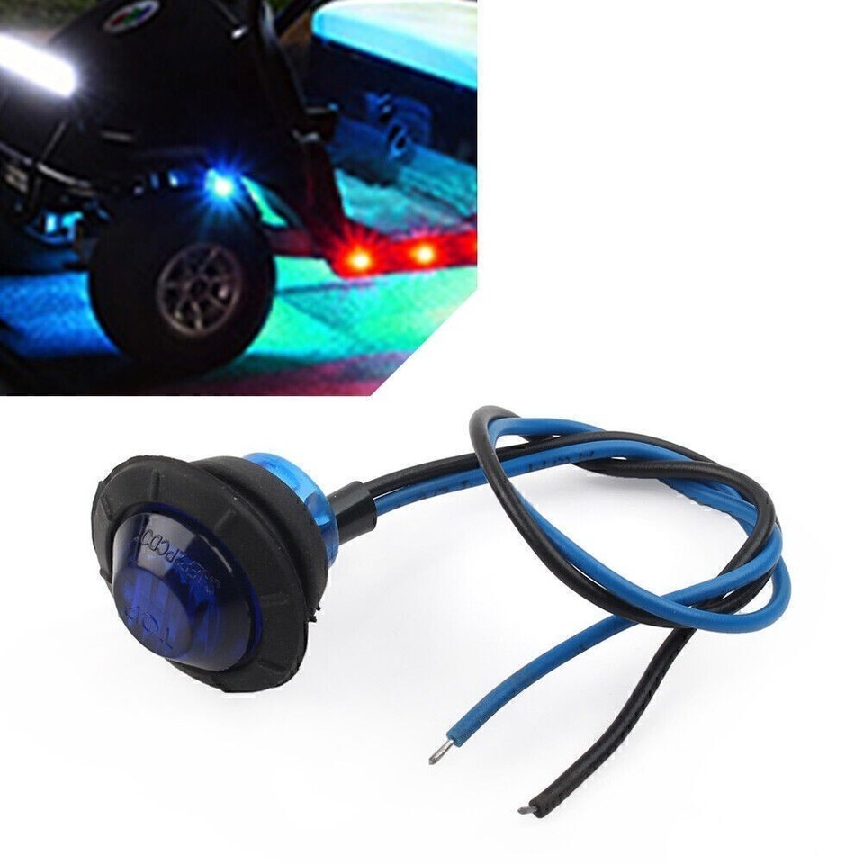 For Car Truck Bus Trailer Van SUV Round LED Light Front Rear Side ...