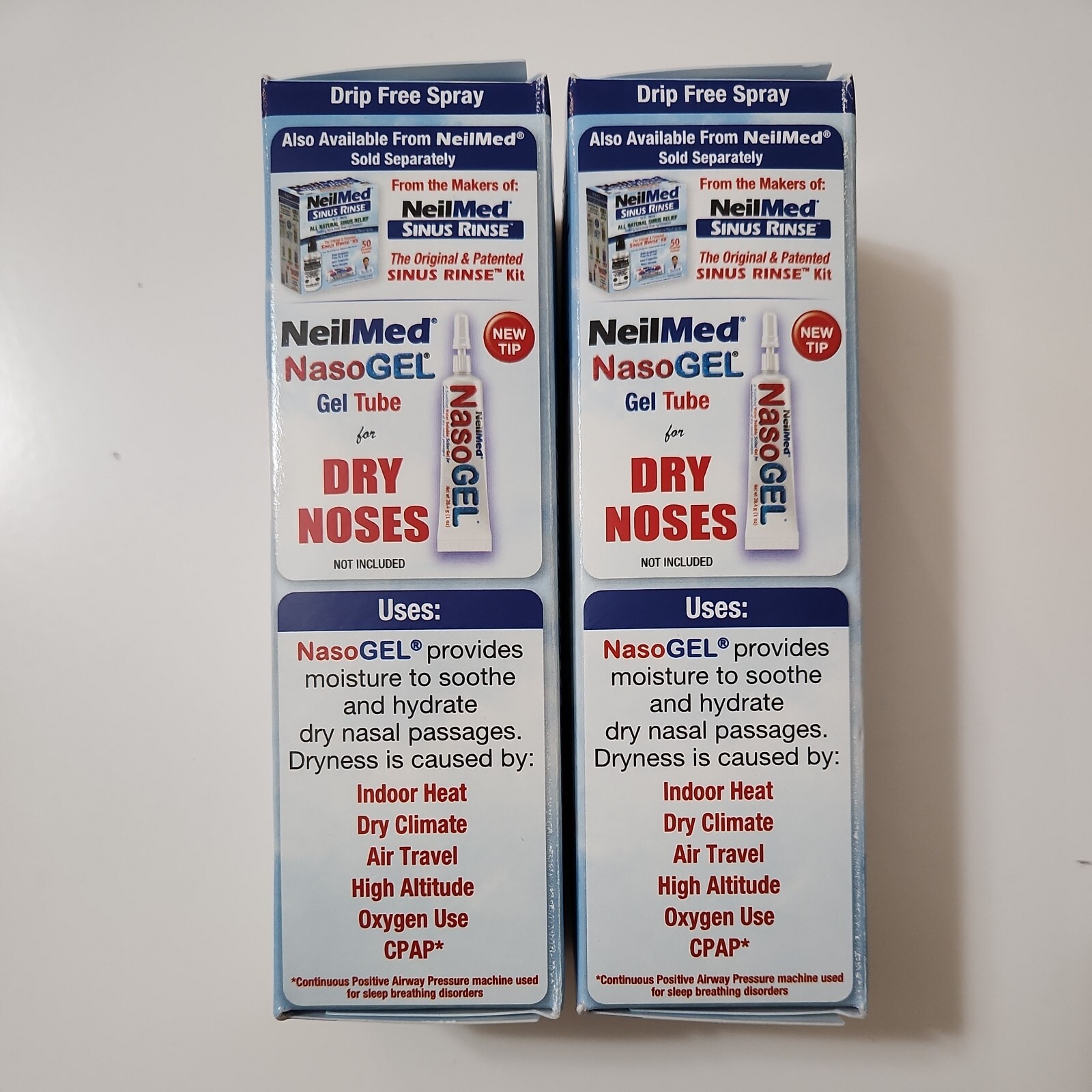 NeilMed Pharmaceuticals NasoGel Drip Free Gel Spray Dry Noses 1oz x2 ...