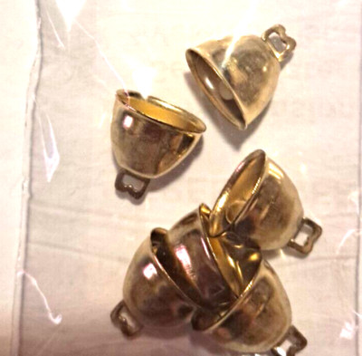set of 6 cow shaped bells gold 2cm x 2cm birch | eBay