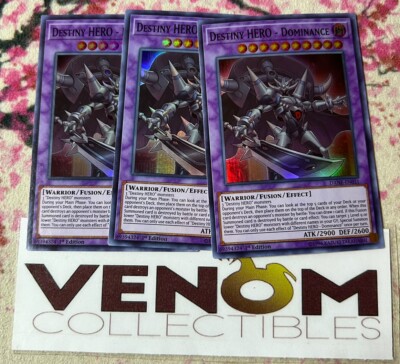 3x (M/NM) Destiny HERO - Dominance DANE-EN031 Super Rare 1st Edition ...