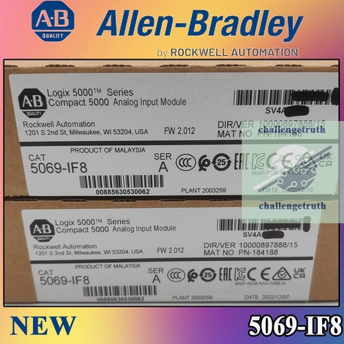Allen Bradley New AB 5069-IF8 SerA Compact 5000 Analog Input Modul Free ...