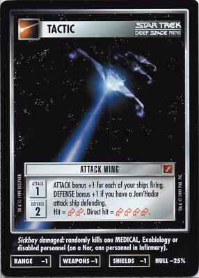 Star Trek CCG Attack Wing Near-Mint/NM Common – BoG 1999 | eBay