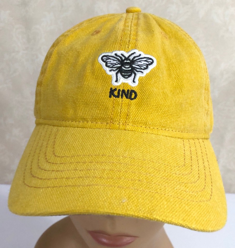 Bee Bumblebee Be Kind Yellow Strapback Baseball Cap Hat | eBay